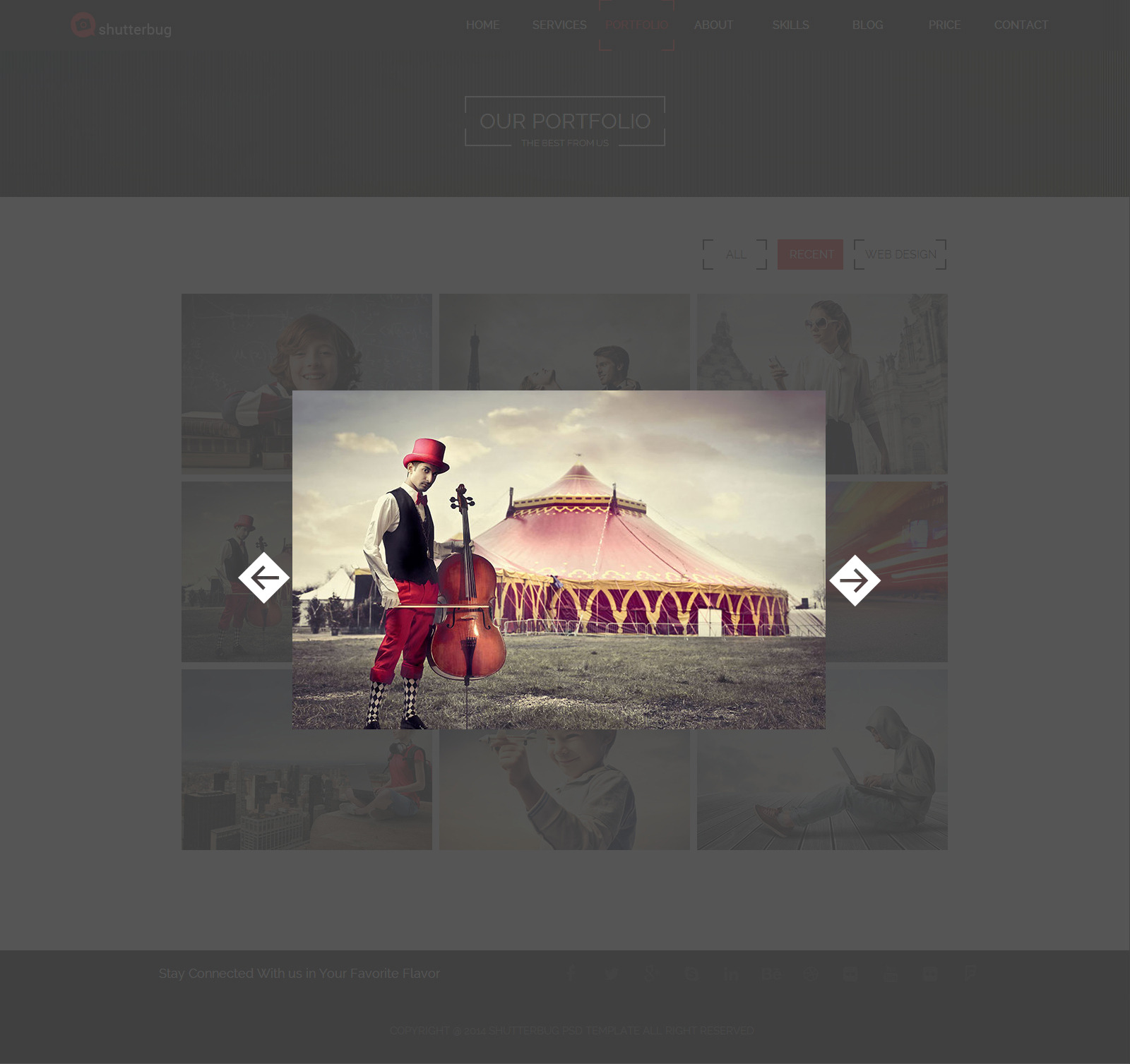 Shutterbug Muse PSD Template by kamleshyadav | ThemeForest